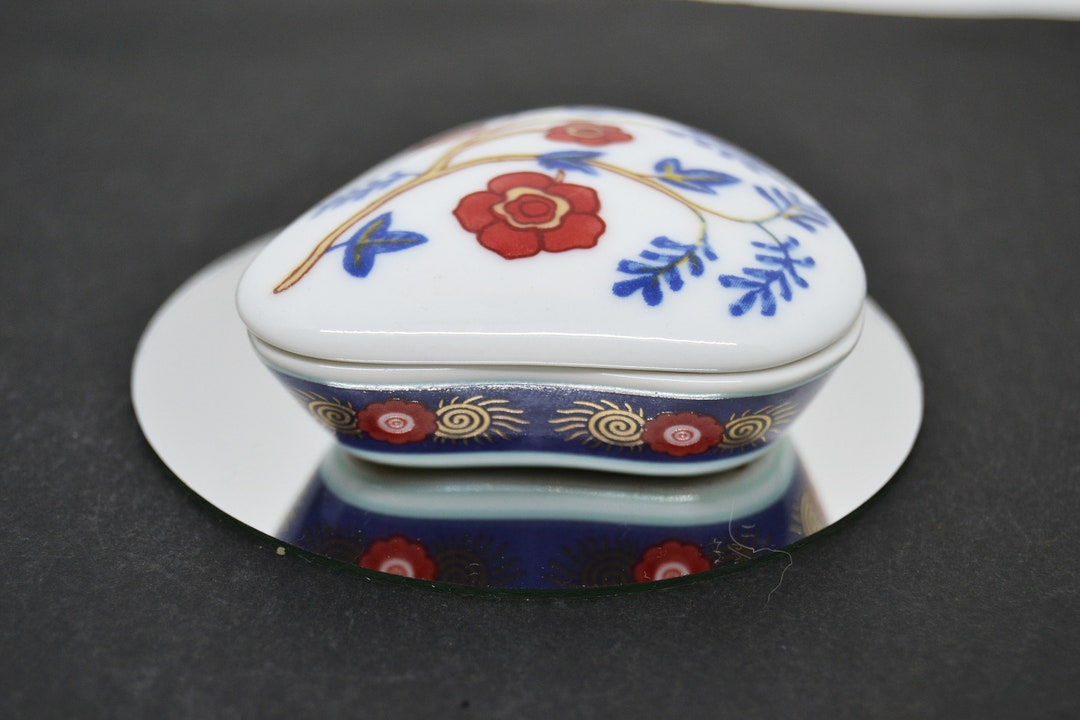 Vintage Porcelain Miniatures,nini Porcelain Box,mini Jewelry Box ...