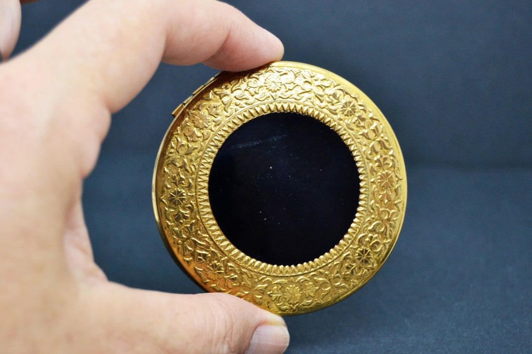 Vintage Compact Collectible, Compact Collectible, Small Mirror, Round ...