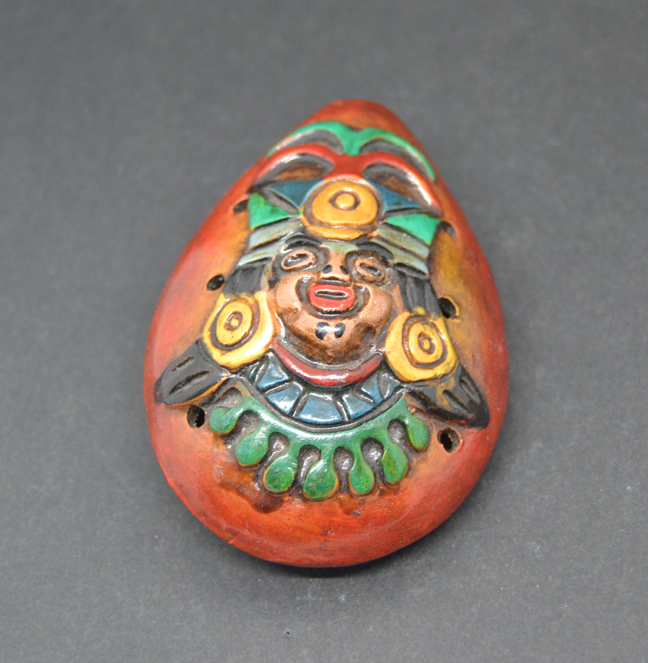 Vintage Ocarina Aztec God,vintage Mexican Ocarina-aztec or Mayan Style ...