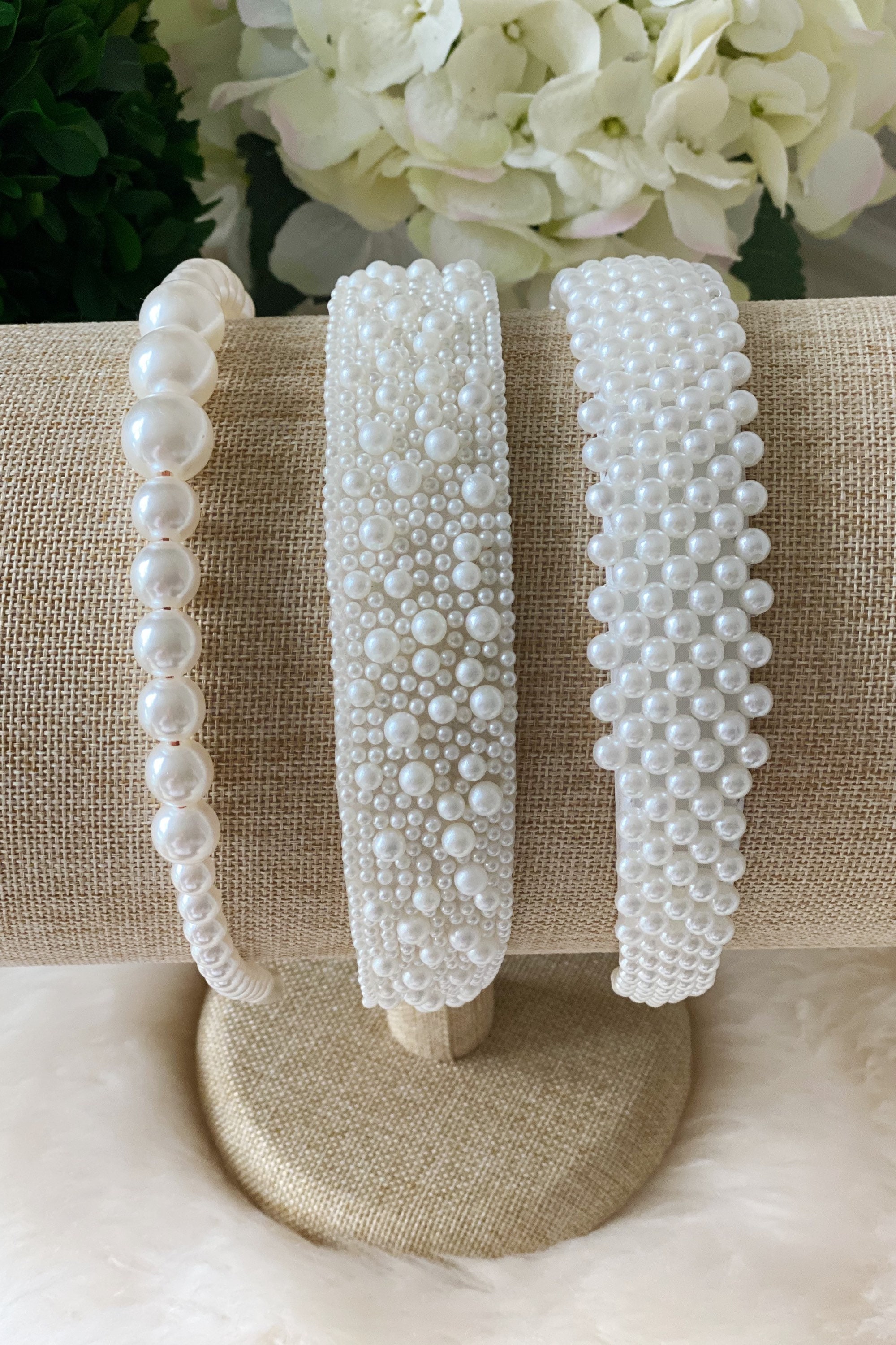 Vintage Pearl Headband | Etsy