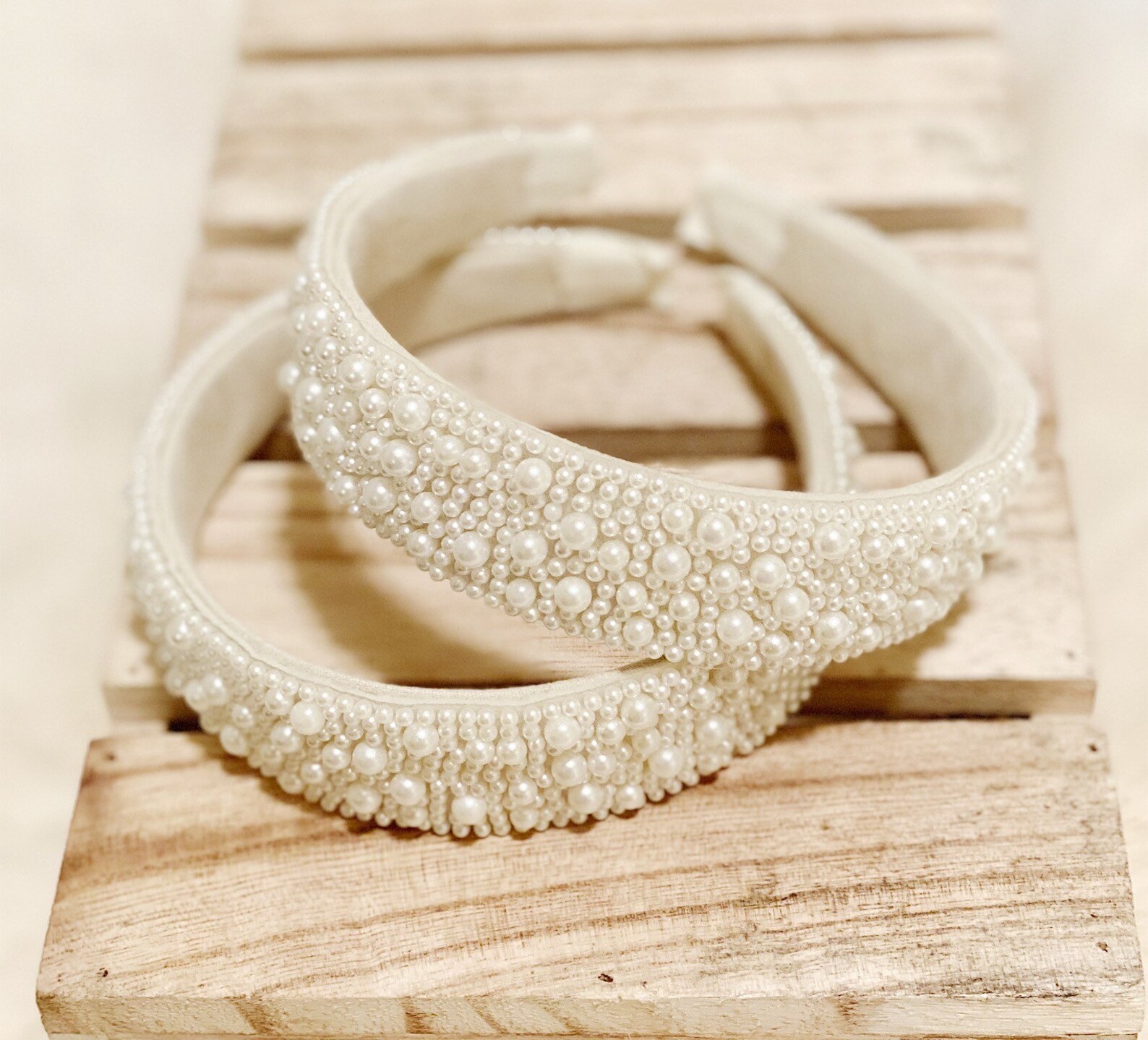 Vintage Pearl Headband | Etsy