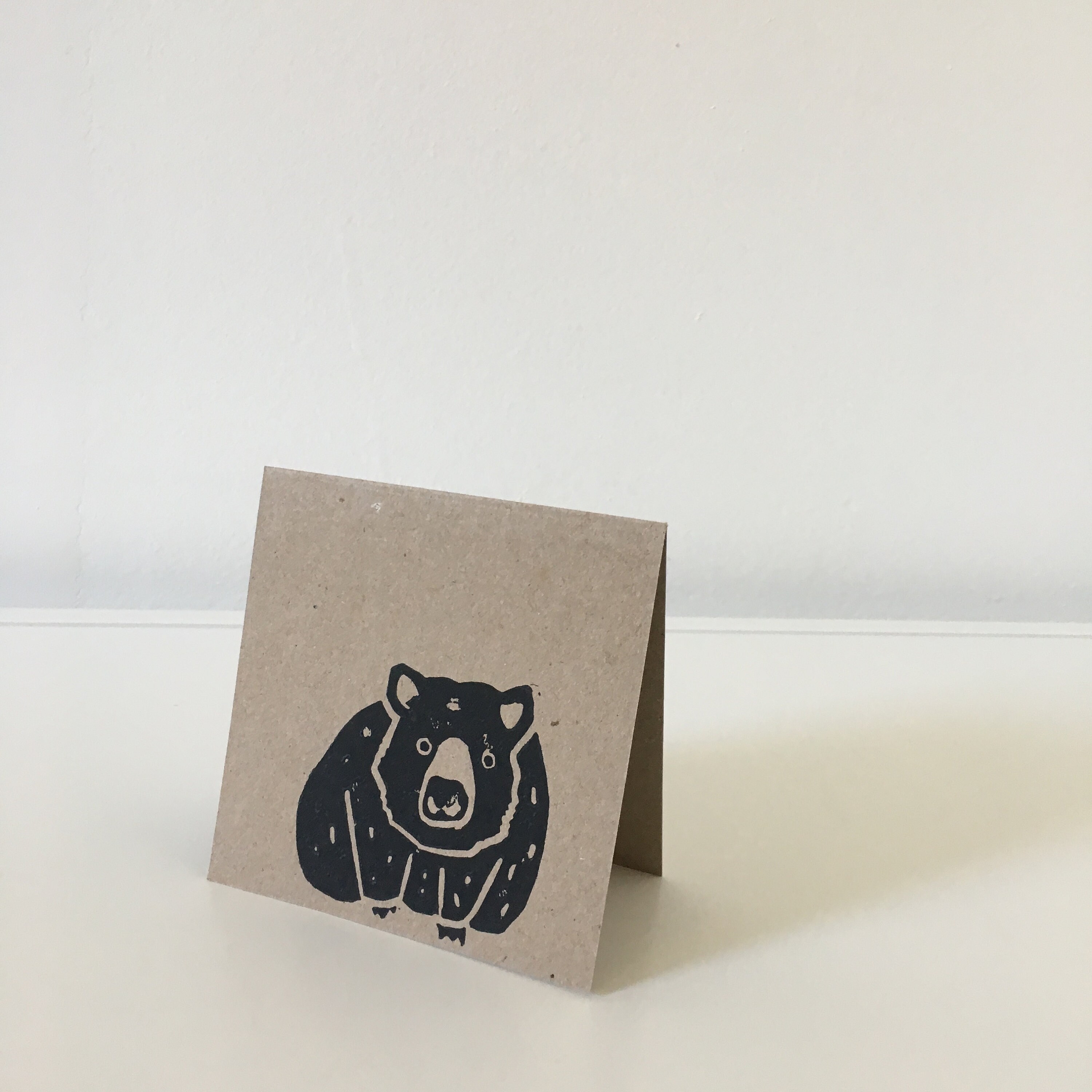 Wombat | Hand Printed Greeting Card With Envelope - Etsy