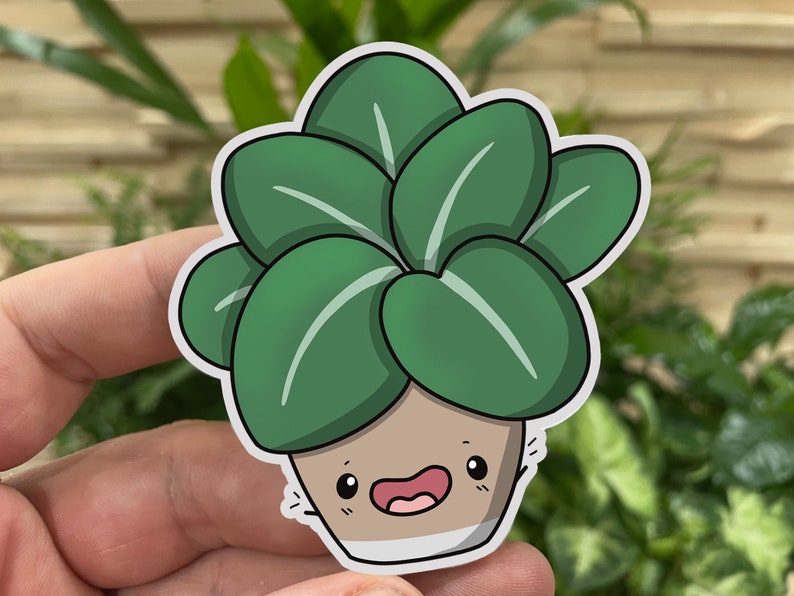 Plant Sticker Cute Houseplant Sticker Plant Lover Sticker - Etsy