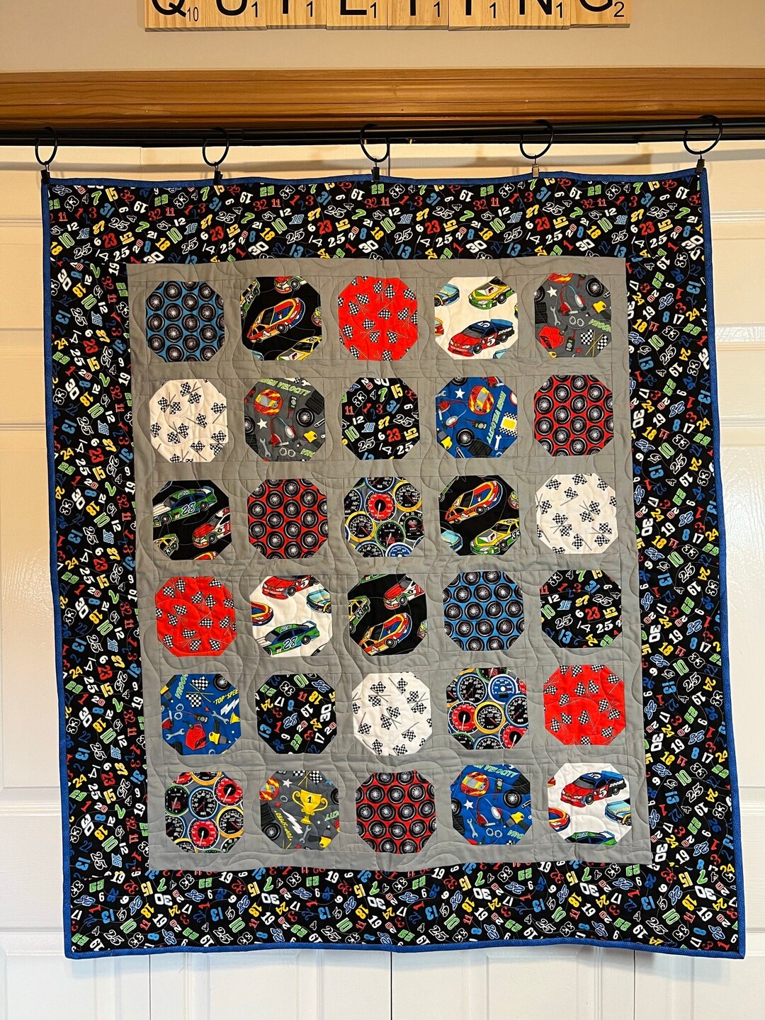 Handmade Quilt - Racing Quilt - Etsy
