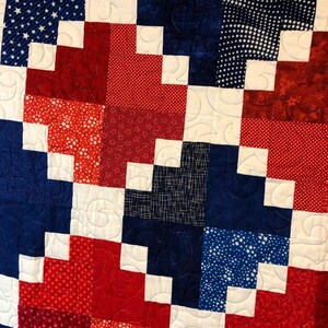 Handmade Quilt - Patriotic Quilt - Etsy