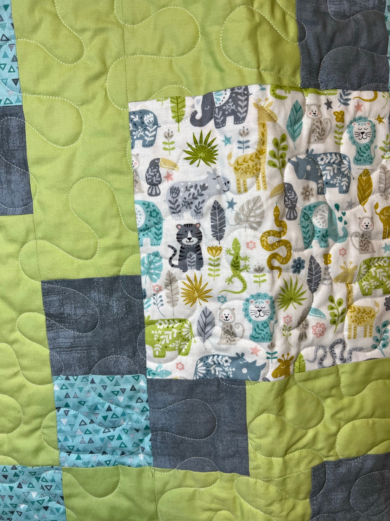 Baby Quilt - Safari Animals Quilt - Handmade - Etsy