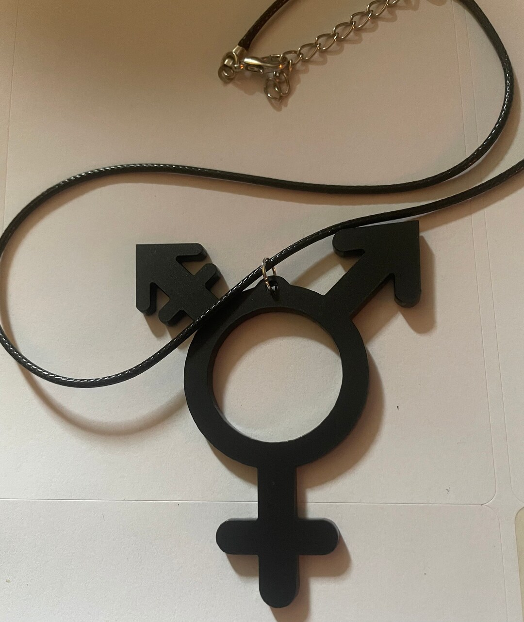 Transgender Symbol Pendant - Etsy