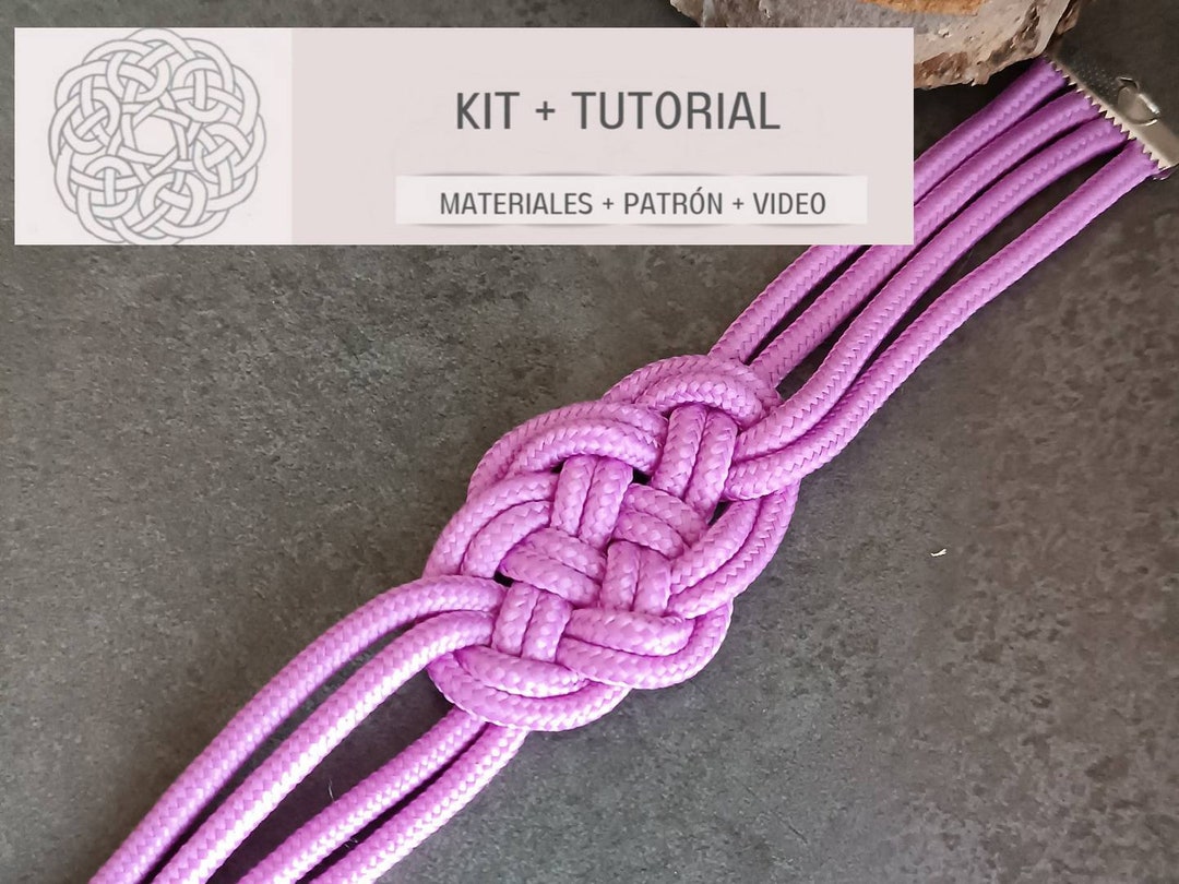 Kit to Make a Macrame Knot Bracelet, How to Make an Infinite Knot ...