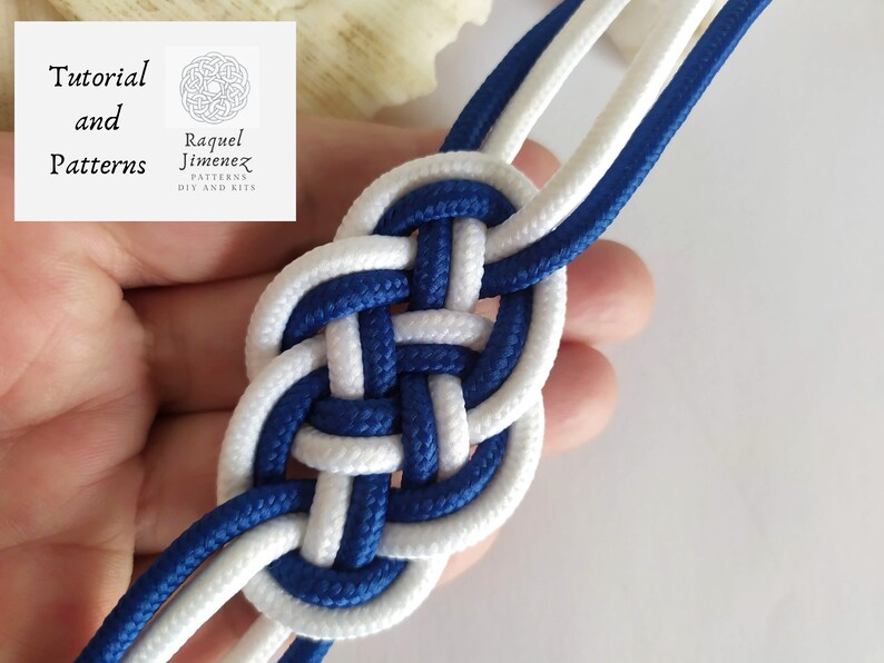 Tutorial pulsera nudo marinero de macramé, como hacer pulsera nudo ...