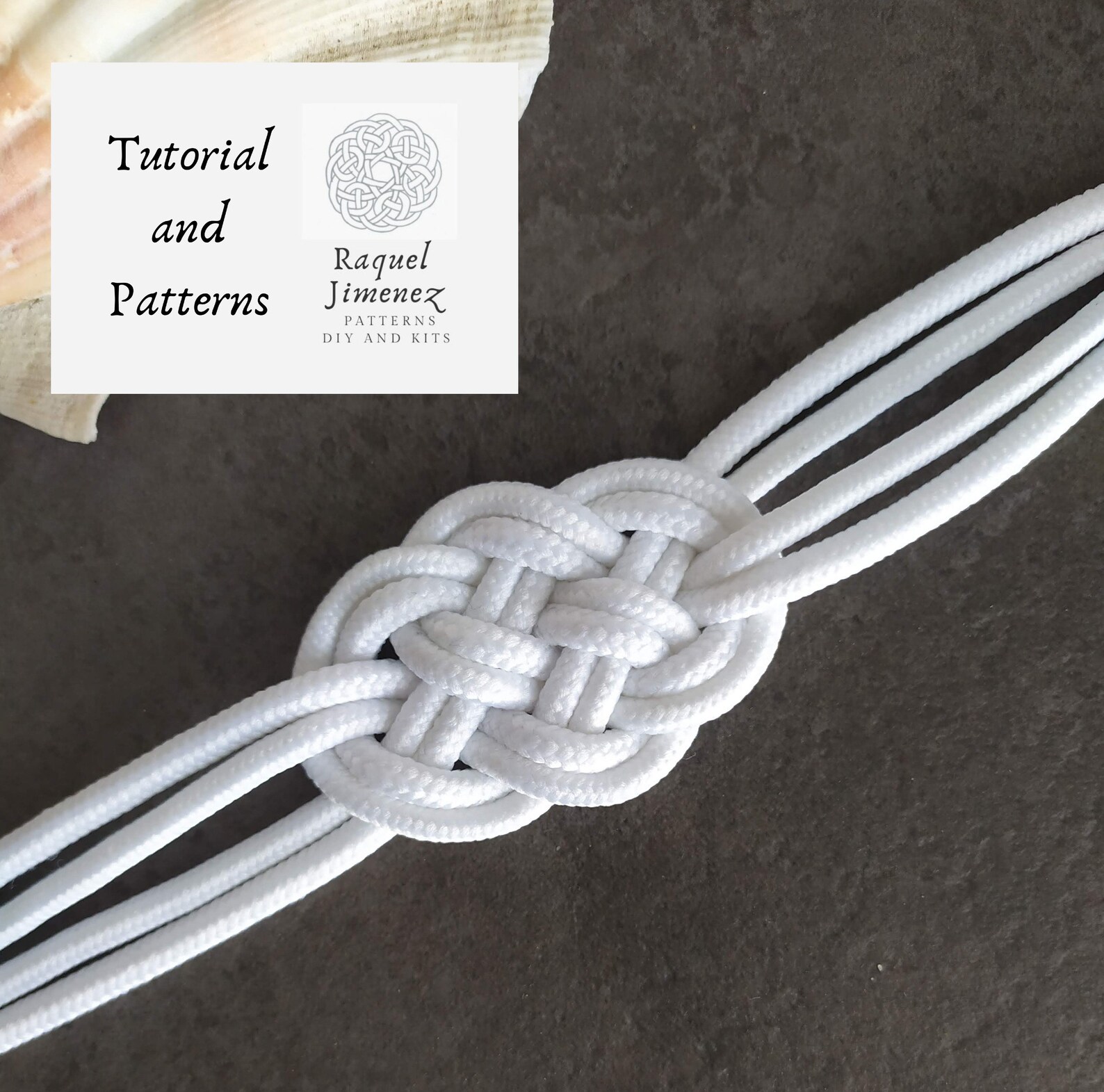 Tutorial and Pattern Macrame Bracelet Sailor Knot, How to Make Nautical ...
