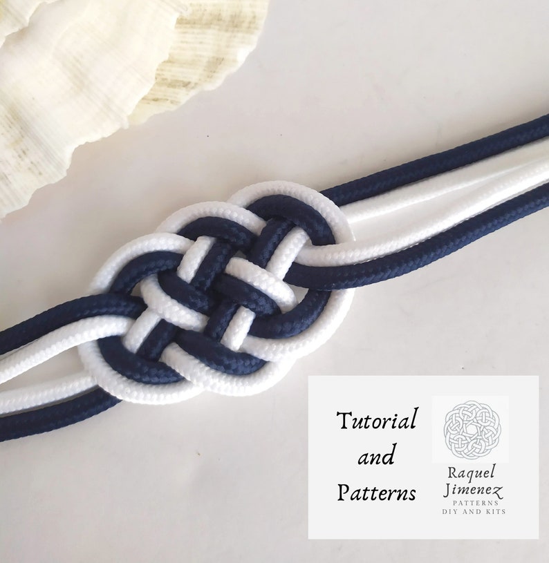 Tutorial pulsera nudo marinero de macramé, como hacer pulsera nudo ...