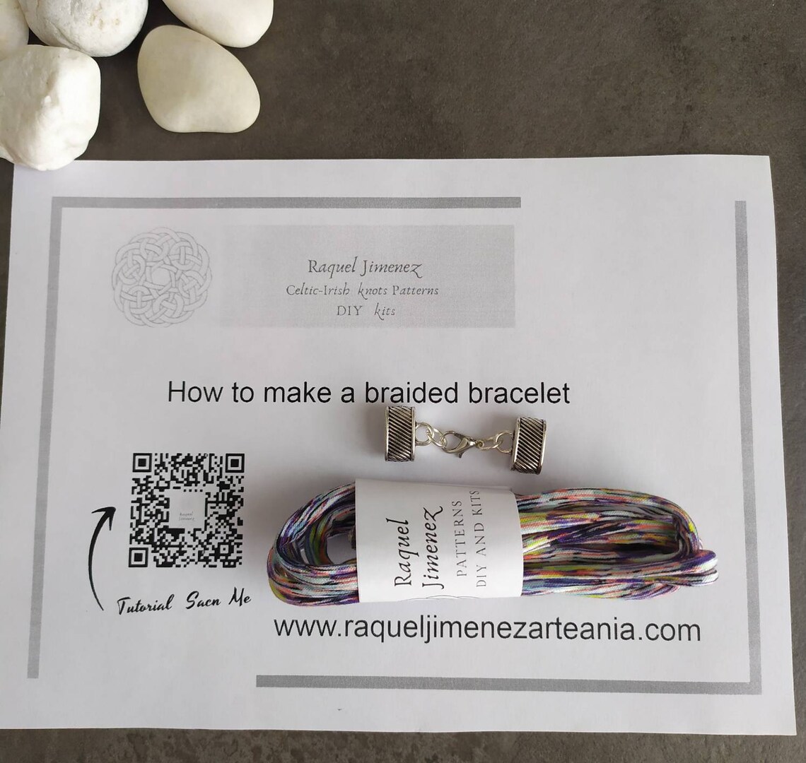 Kit trapillo para pulsera trenzada, turotial y material para pulsera de ...