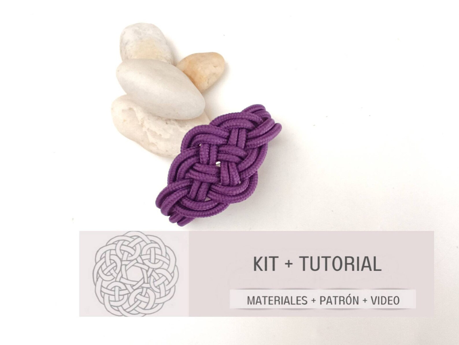 Kit to Make a Macrame Knot Bracelet, How to Make an Infinite Knot ...