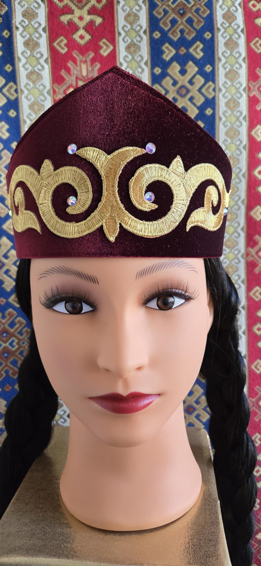 Headdress, Costume, Gold, Handmade, Dance, Traditional, Women's ...