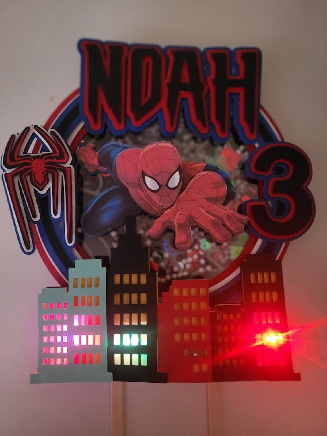 Spiderman Cake Topper, Spider Man Shake Cake Topper, Cake Topper 3d ...