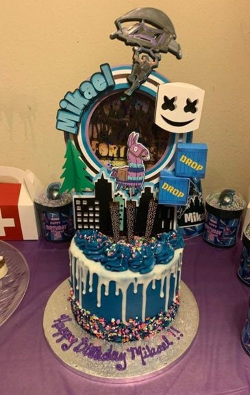 Gamer Cake Topper, Gamer Theme Cake Topper, Gamer Cake Topper Shaker ...