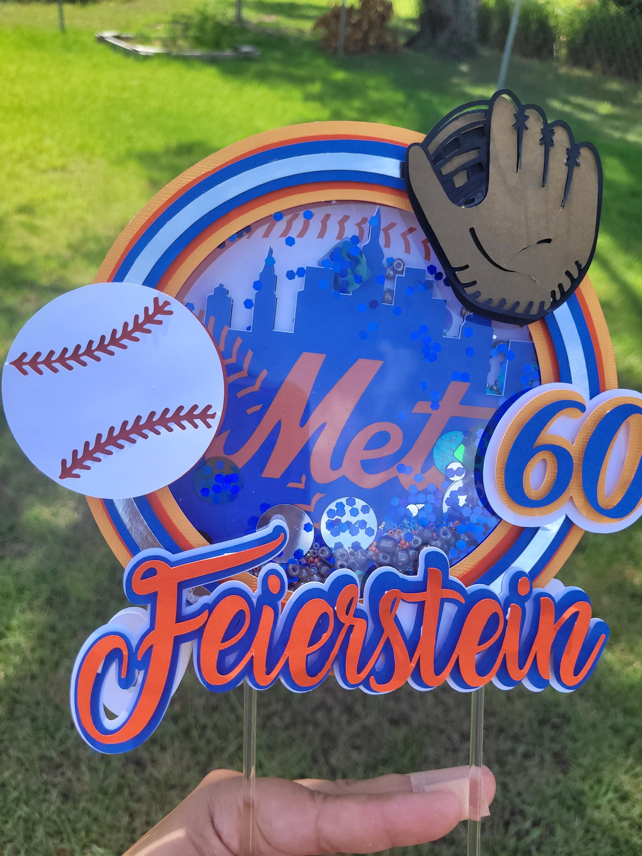 Mets Baseball Cake Topper - Etsy