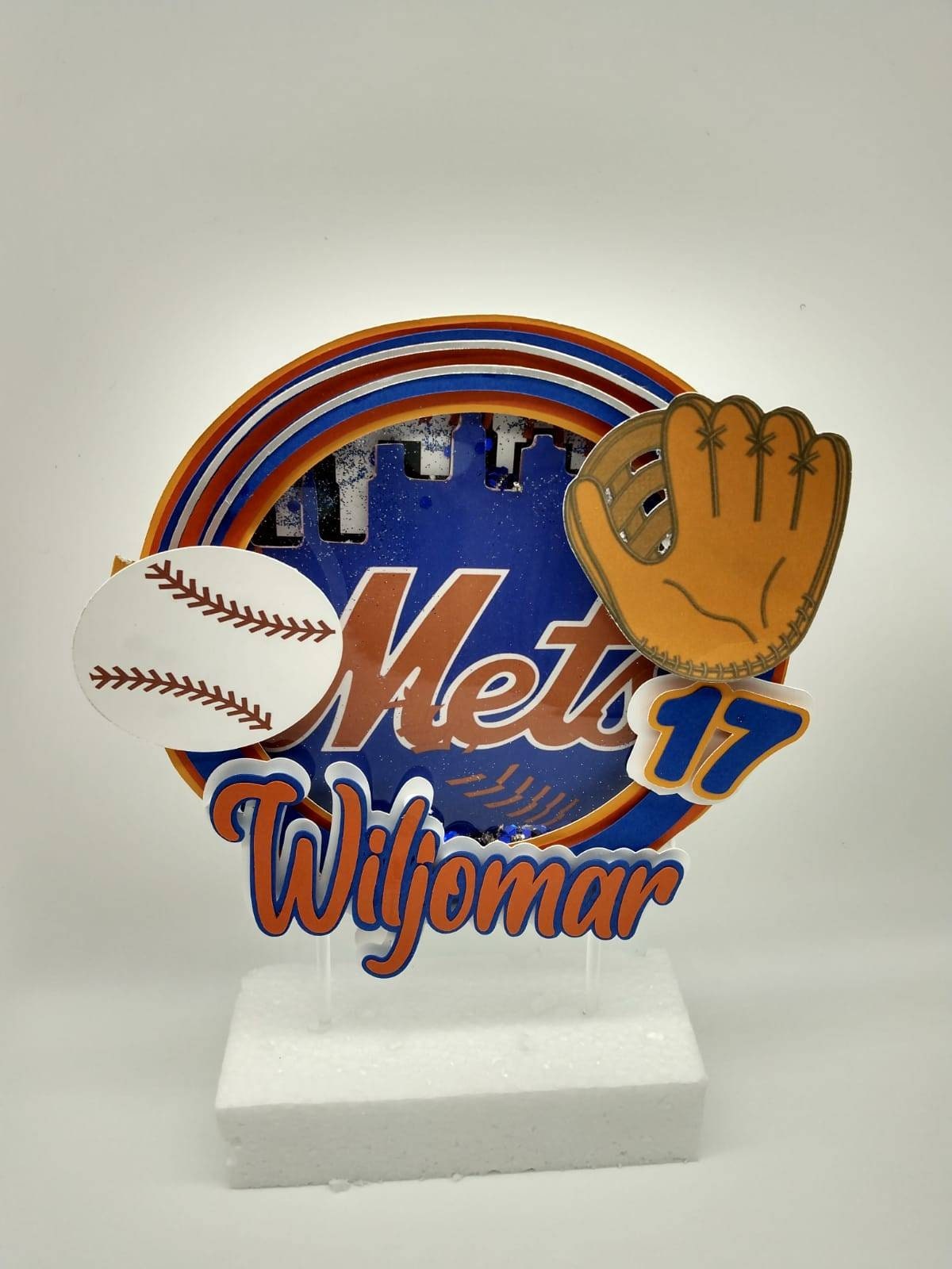 Mets Baseball Cake Topper - Etsy