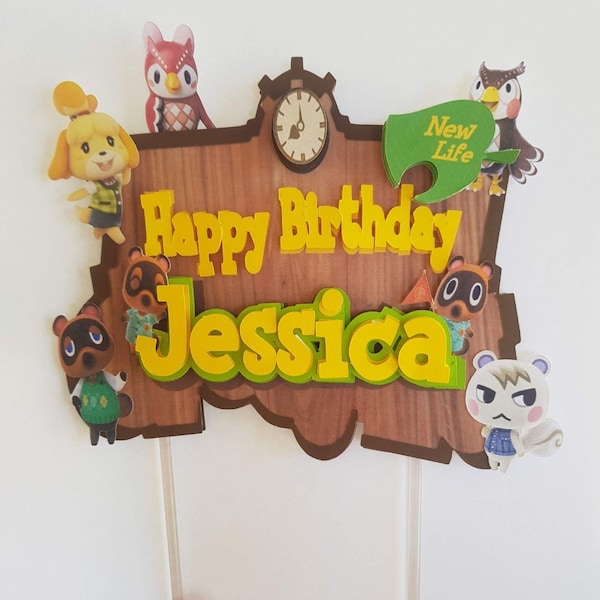 Animal.crossing Cake Topper - Etsy