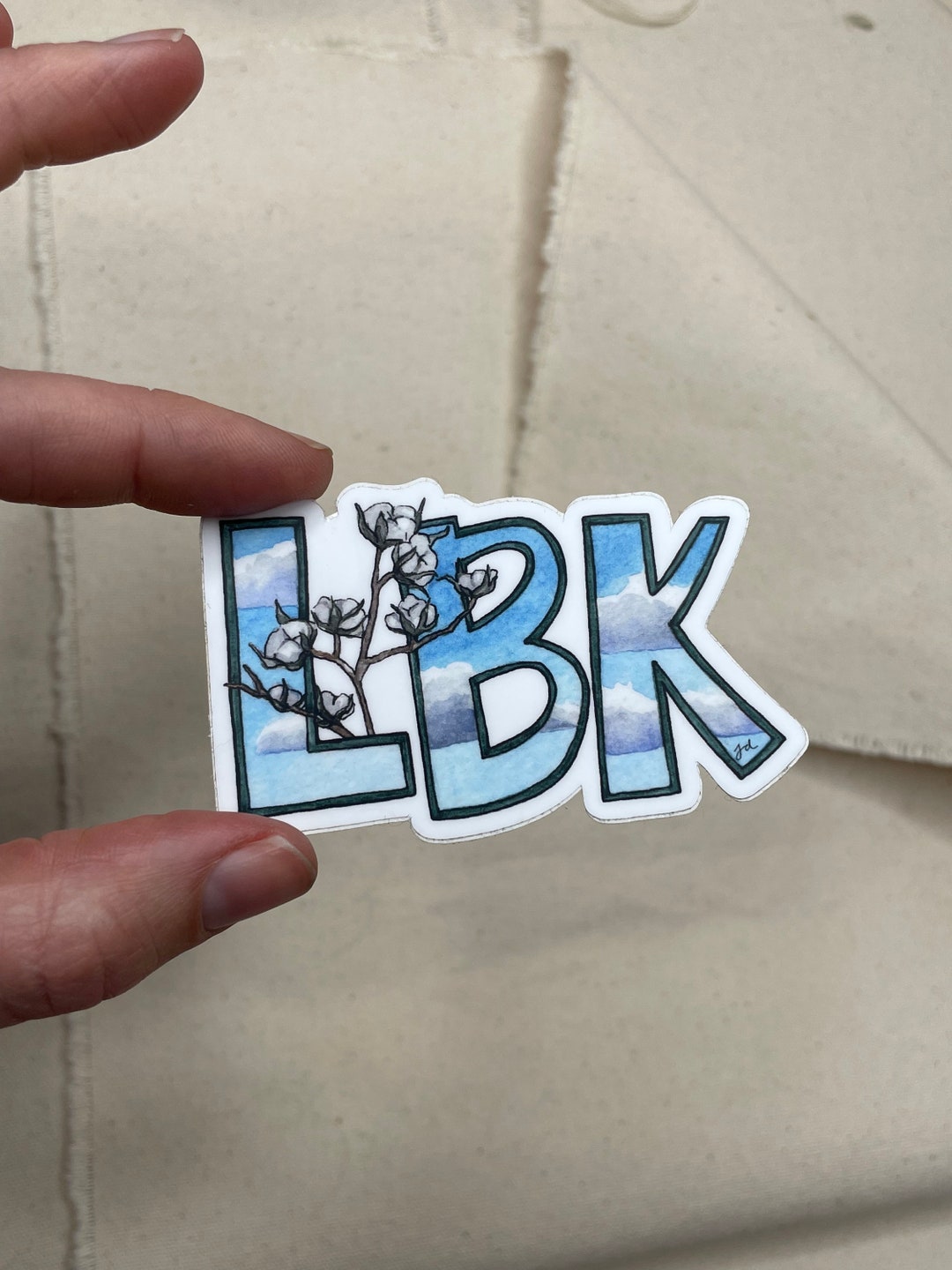LBK Lubbock Vinyl Sticker - Etsy