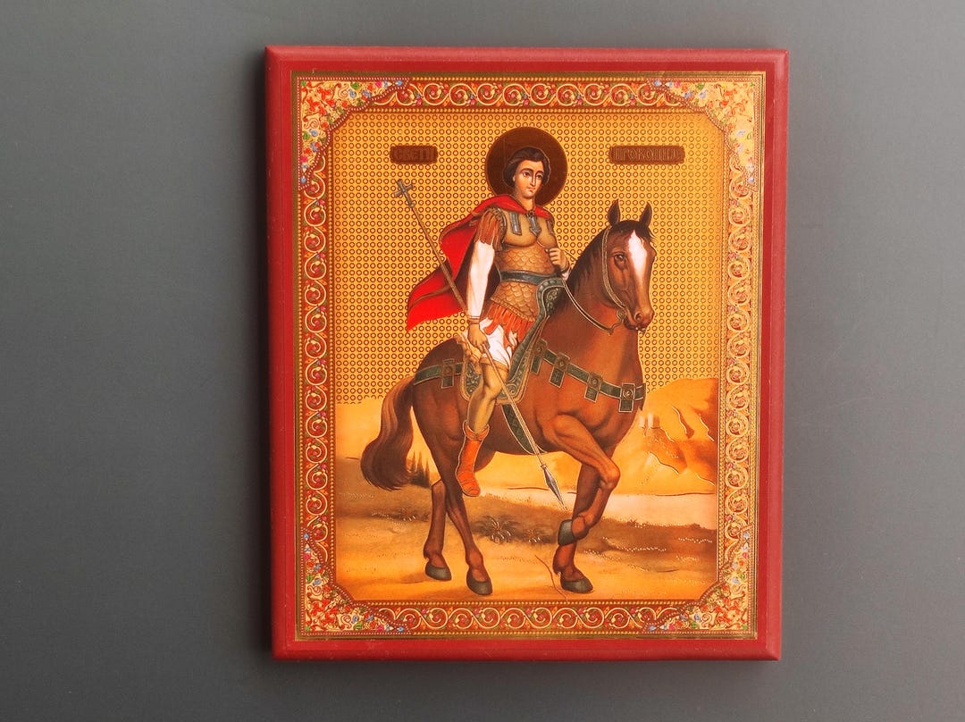 Icon of Saint Procopius (sveti Prokopije) Orthodox Replica 10.5 X 13 Cm Serbian Orthodox Icon - Etsy