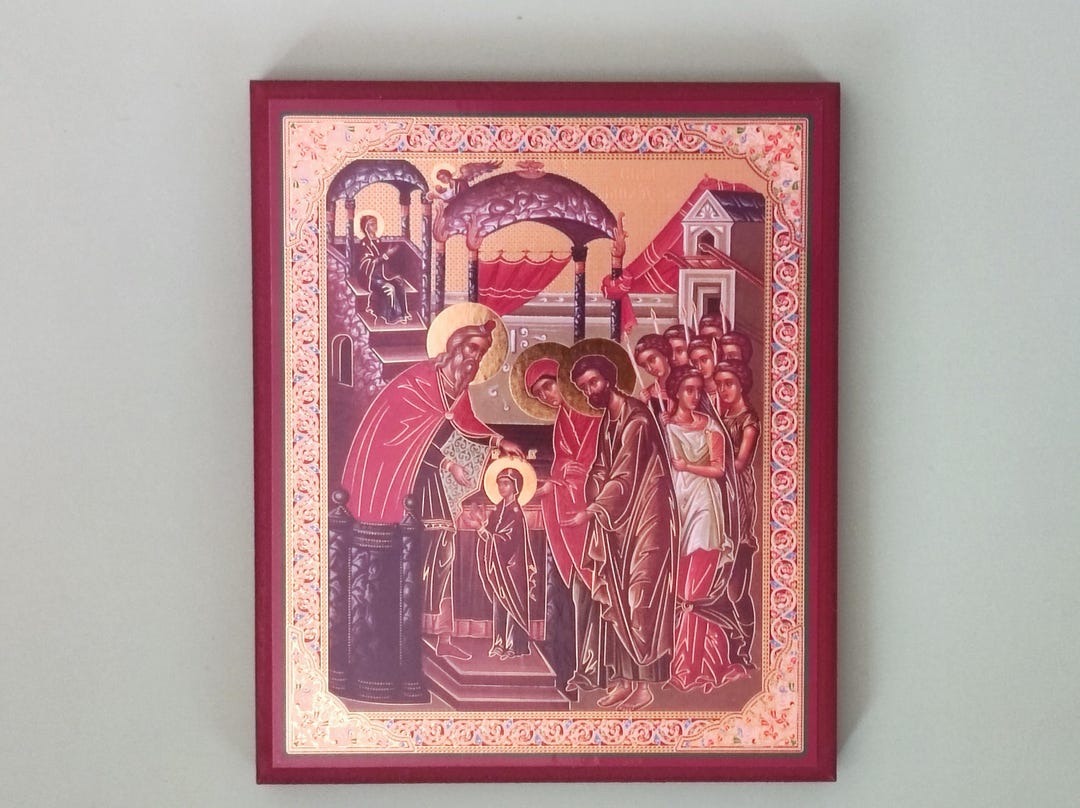 Presentation of Mary Icon: Serbian Orthodox Replica (10.5 X 12.5 Cm) - Etsy