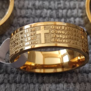Orthodox Christian Lords Prayer Ring Dimenzian 24 Mm, - Etsy