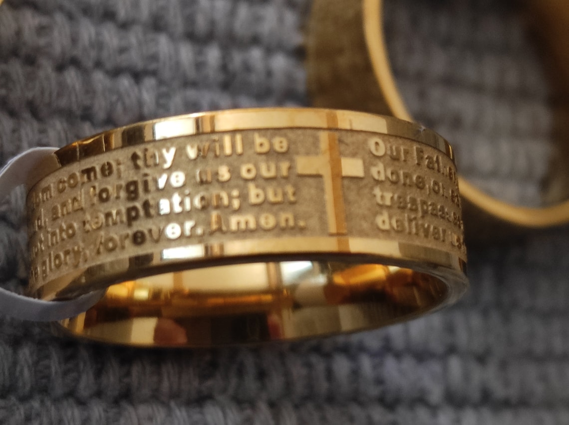 Orthodox Christian Lords Prayer Ring Dimenzian 20-24 Mm - Etsy UK