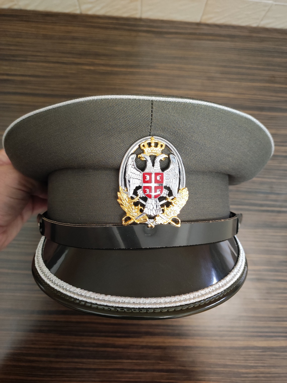 NCO Cap Serbian Army With Metal Insignia | Etsy