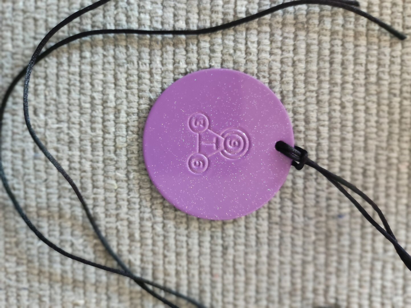 Original Nikola Tesla Purple Plate Disk Necklace Dimension - Etsy