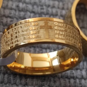 Orthodox Christian Lords Prayer Ring Dimenzian 24 Mm, - Etsy