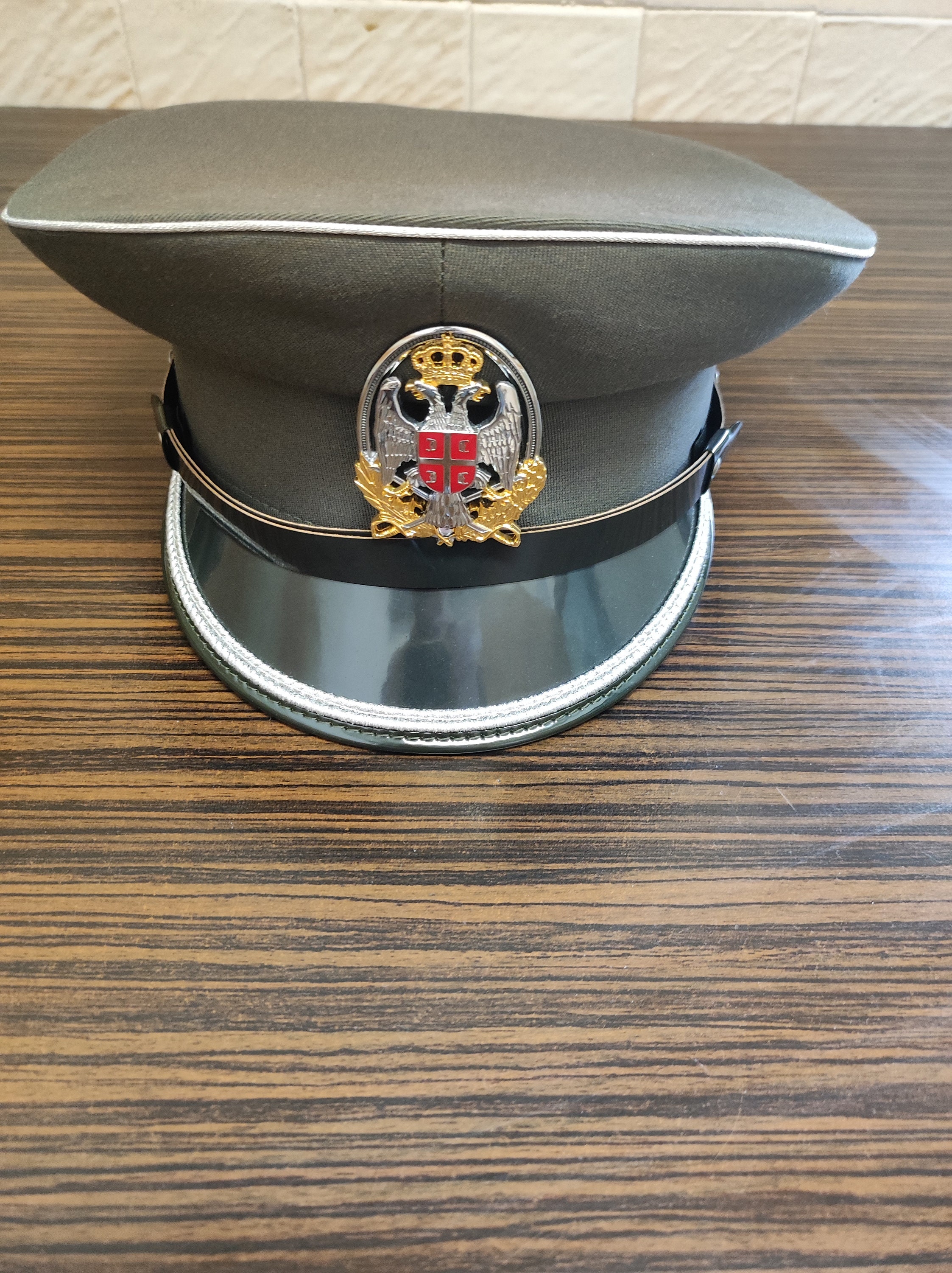 NCO Cap Serbian Army With Metal Insignia - Etsy