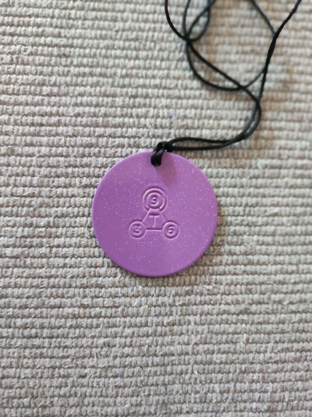 Original Nikola Tesla Purple Plate Disk Necklace Dimension R4,5cm - Etsy