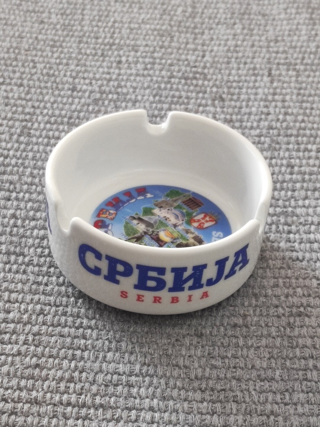 Serbian Flag New Porcelain Ashtray Excellent Gift for Your Serbian ...