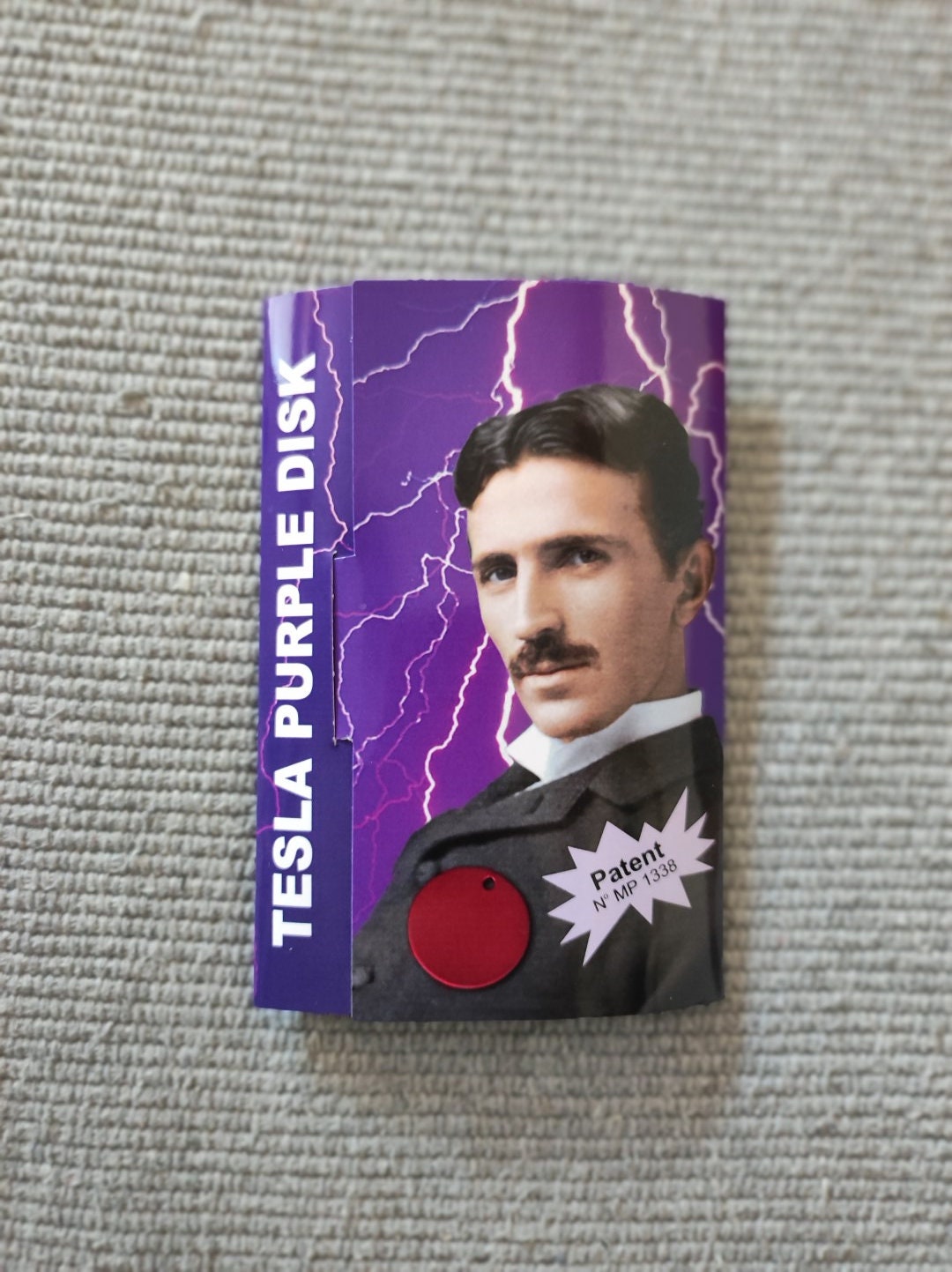 Original Nikola Tesla Purple Plate Disk Necklace Dimension R4,5cm - Etsy
