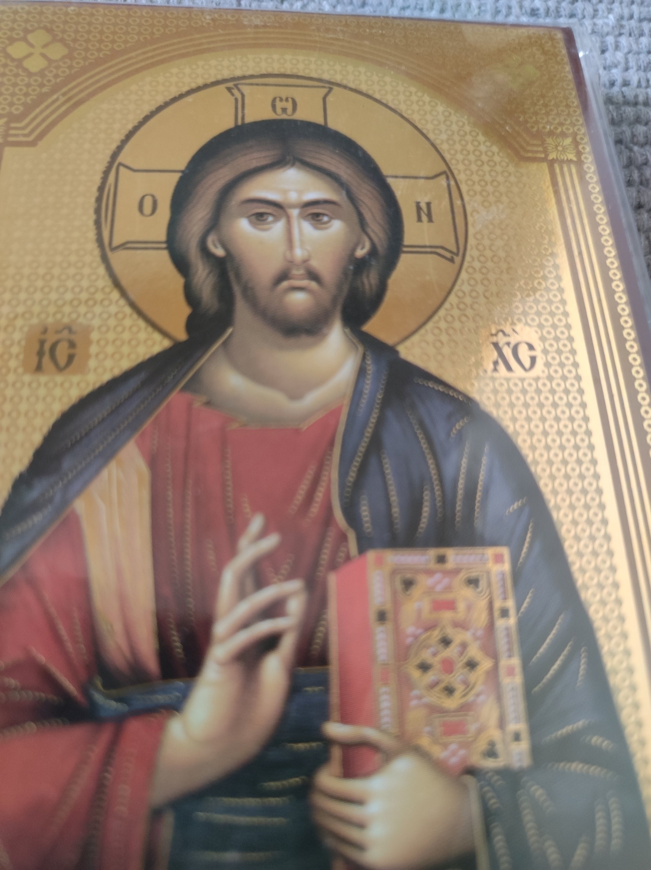 Icon of JESUS CHRIST Orthodox Replica 10.5 X 7.5 Cm Serbian - Etsy ...
