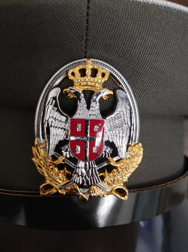 NCO Cap Serbian Army With Metal Insignia - Etsy