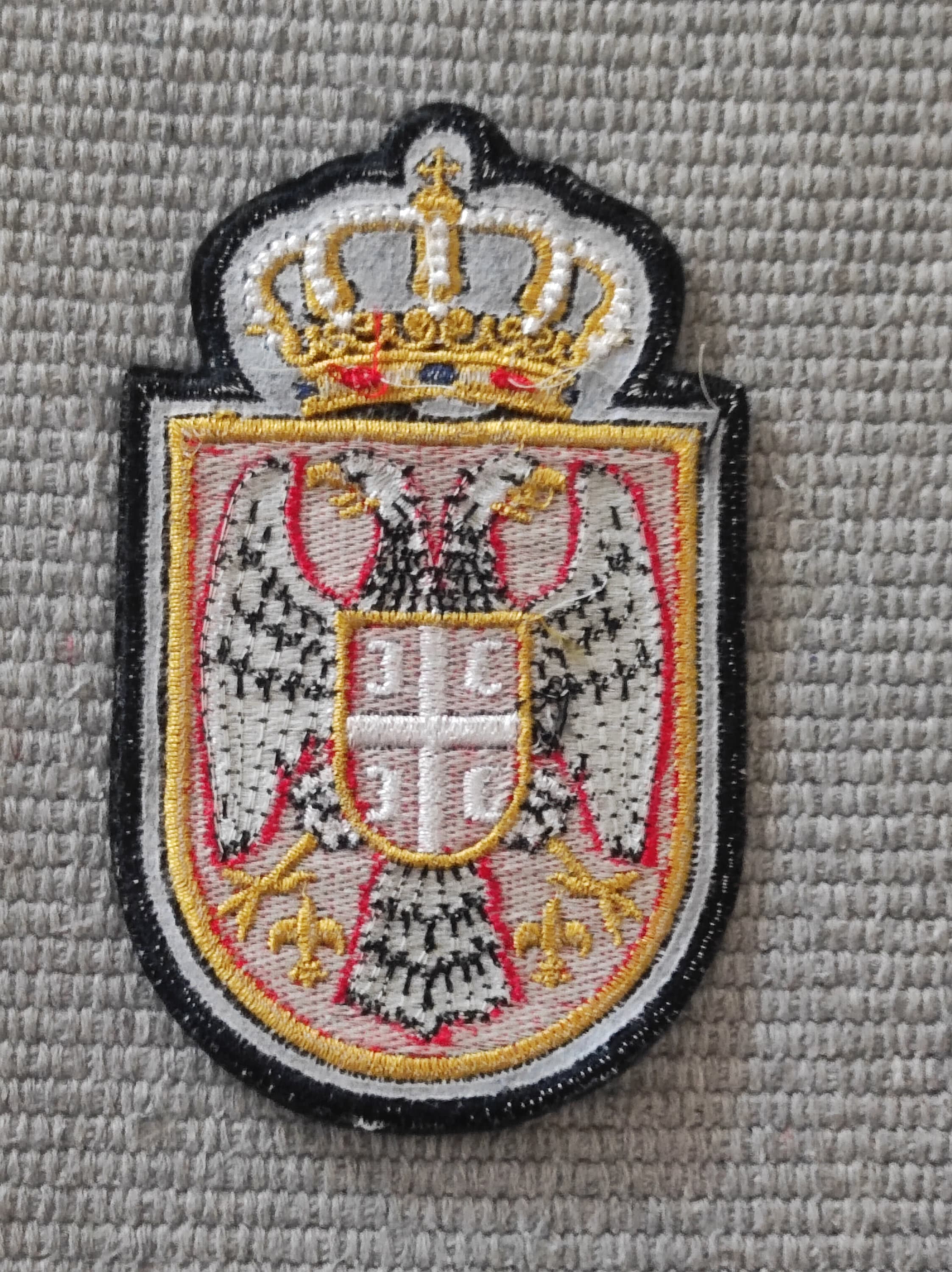 Serbian Coat of Arms as an Embroidered Patch for Your Clothing or Equipment. - Etsy