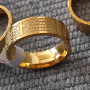 Orthodox Christian Lords Prayer Ring Dimenzian 24 Mm, - Etsy