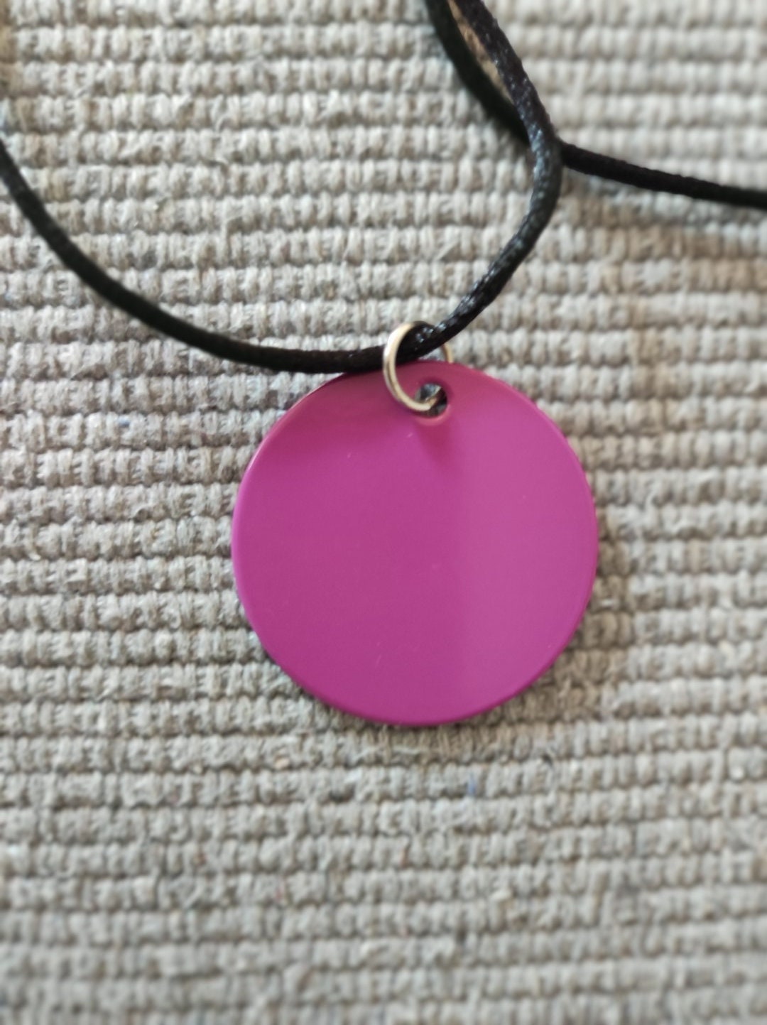 Original Nikola Tesla Purple Plate Disk Necklace - Dimension R=4,5cm - Etsy