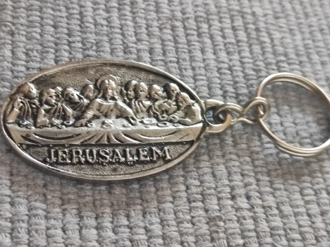 Christian Metal Key Ring the Last Supper in Jerusalem 6 X 3,5 Cm - Etsy
