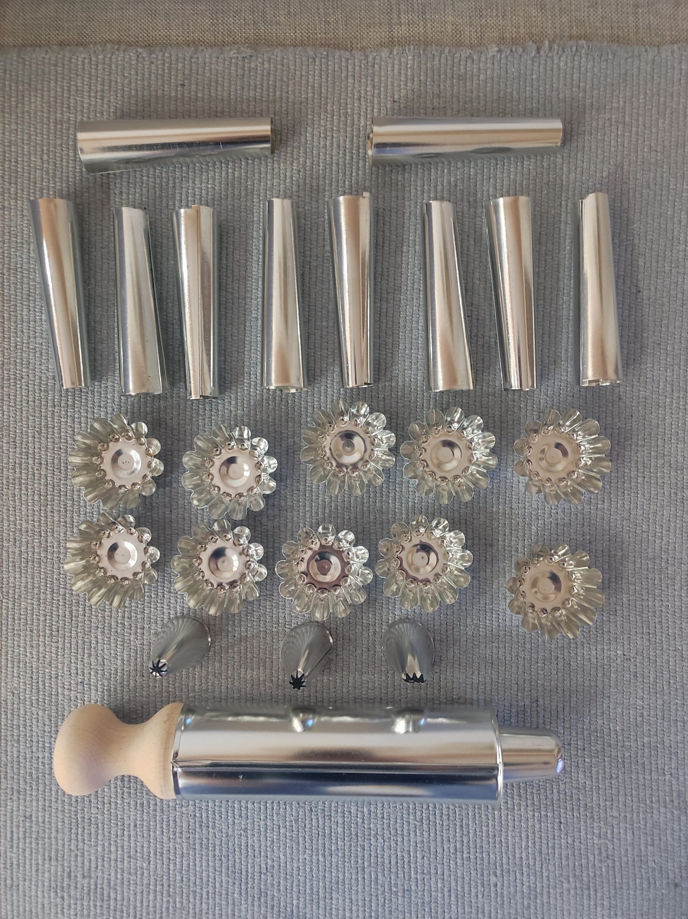 Set of Molds.tool for Cooking Balkan Delicacies,tulumba Kitchen Syringe ...