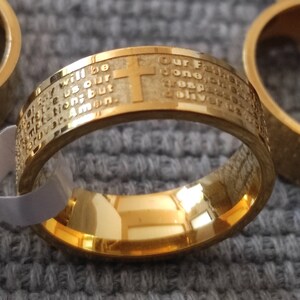 Orthodox Christian Lords Prayer Ring Dimenzian 24 Mm, - Etsy