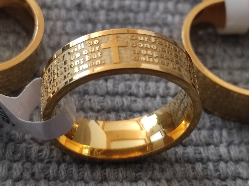 Orthodox Christian Lords Prayer Ring Dimenzian 20,21,23,24 Mm, - Etsy