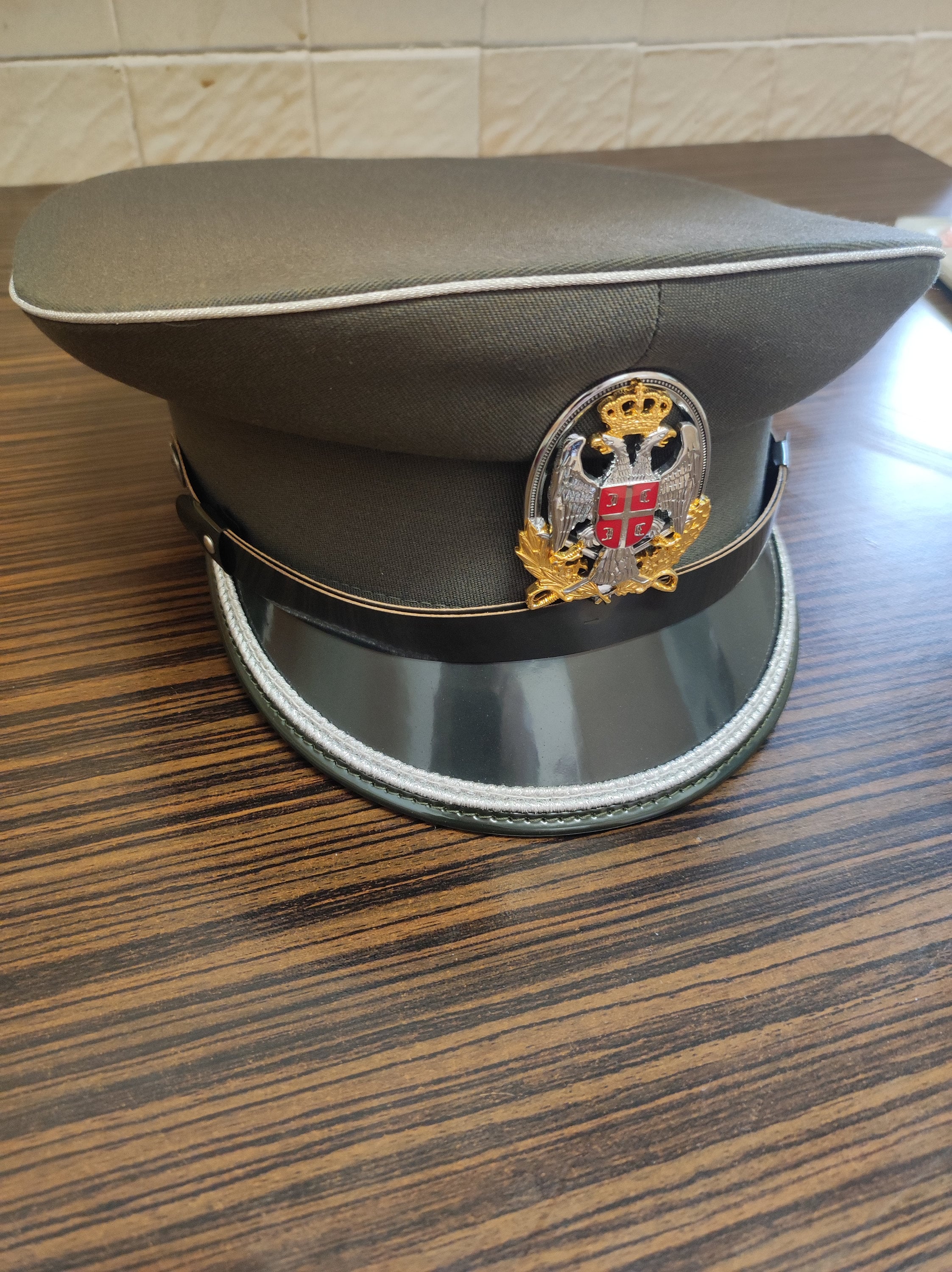 NCO Cap Serbian Army With Metal Insignia - Etsy