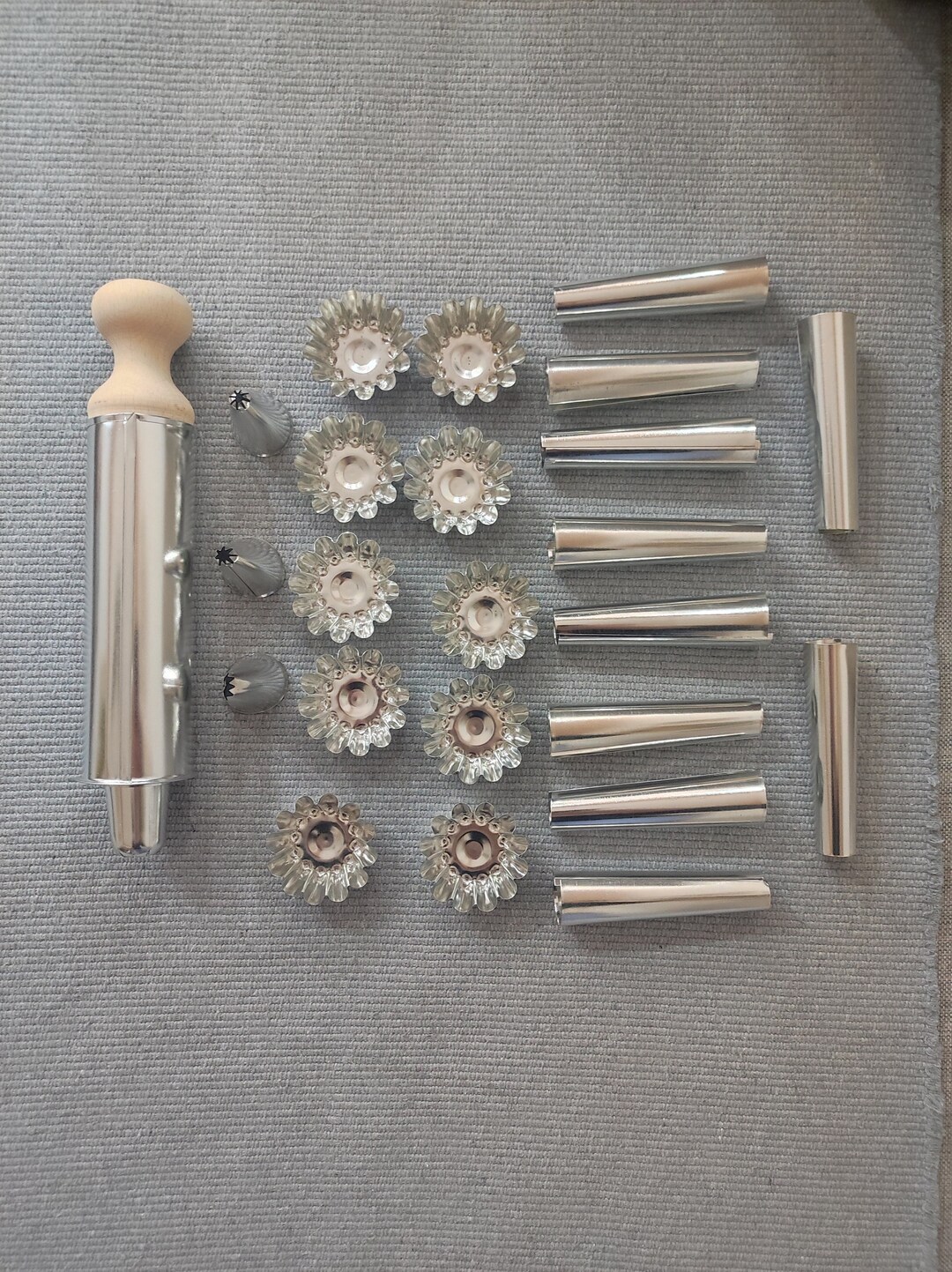 Set of Molds.tool for Cooking Balkan Delicacies,tulumba Kitchen Syringe ...