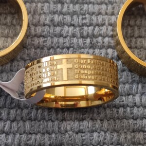 Orthodox Christian Lords Prayer Ring Dimenzian 24 Mm, - Etsy