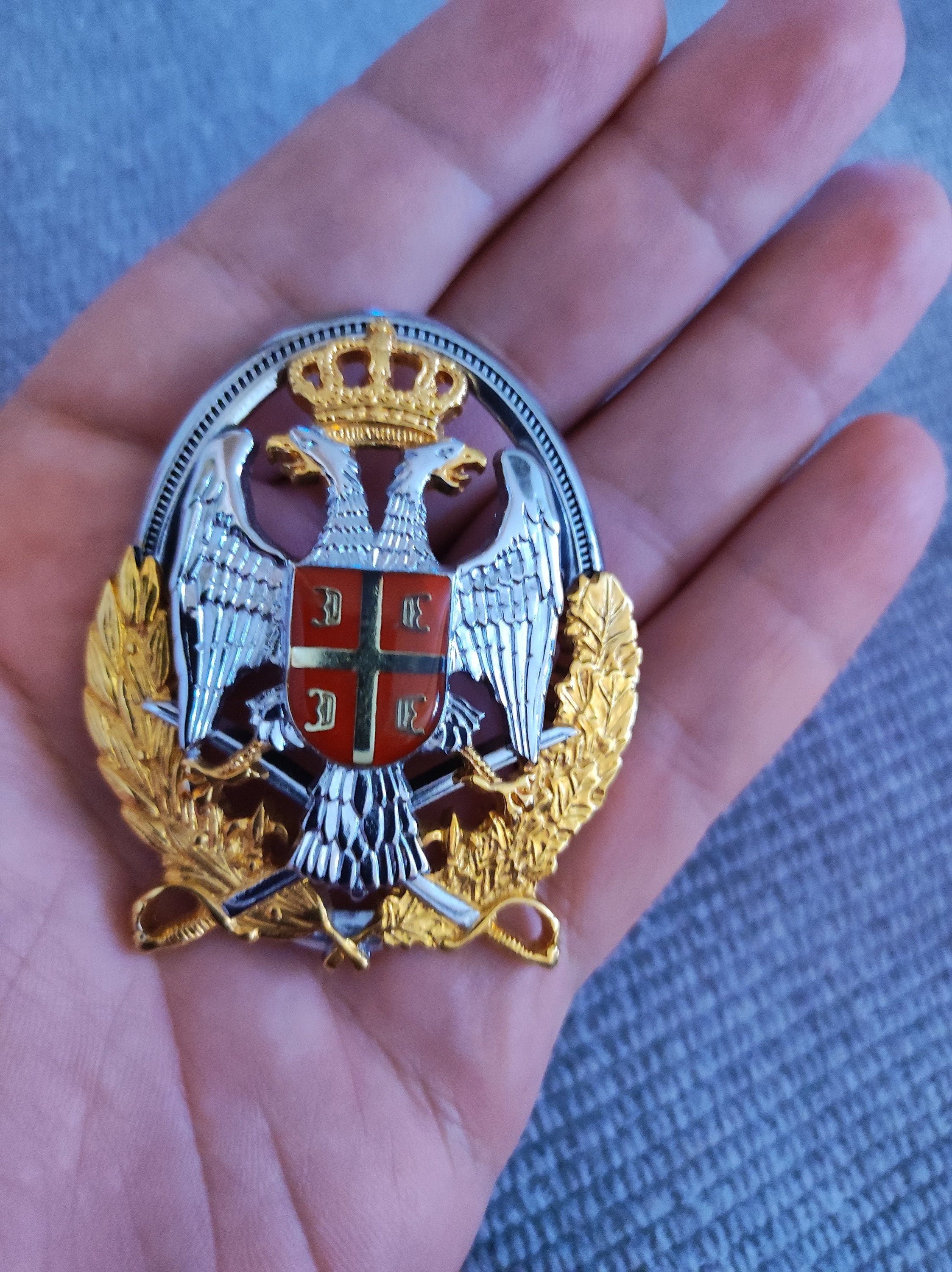 Cap Badge of a Serbian Soldier - Etsy