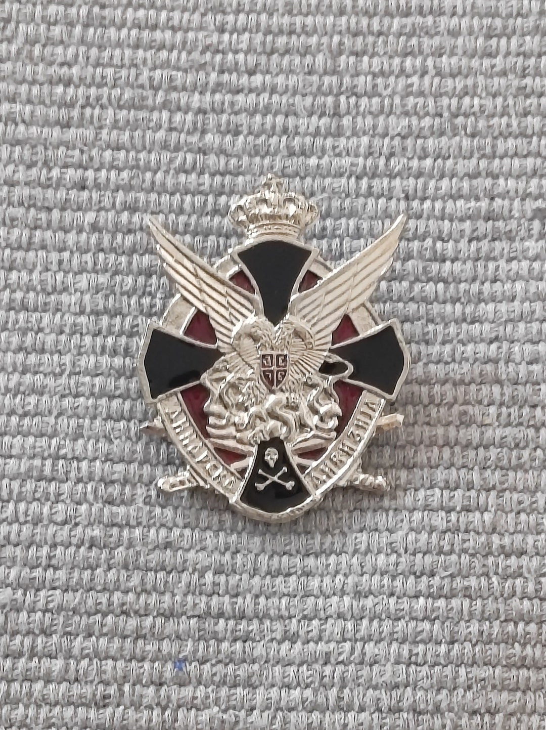 Serbian Cap Metal Badge (chetnik Badge) the Famous Dinaric Division and ...