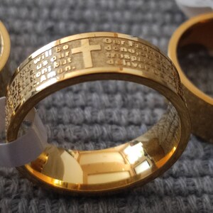 Orthodox Christian Lords Prayer Ring Dimenzian 24 Mm, - Etsy